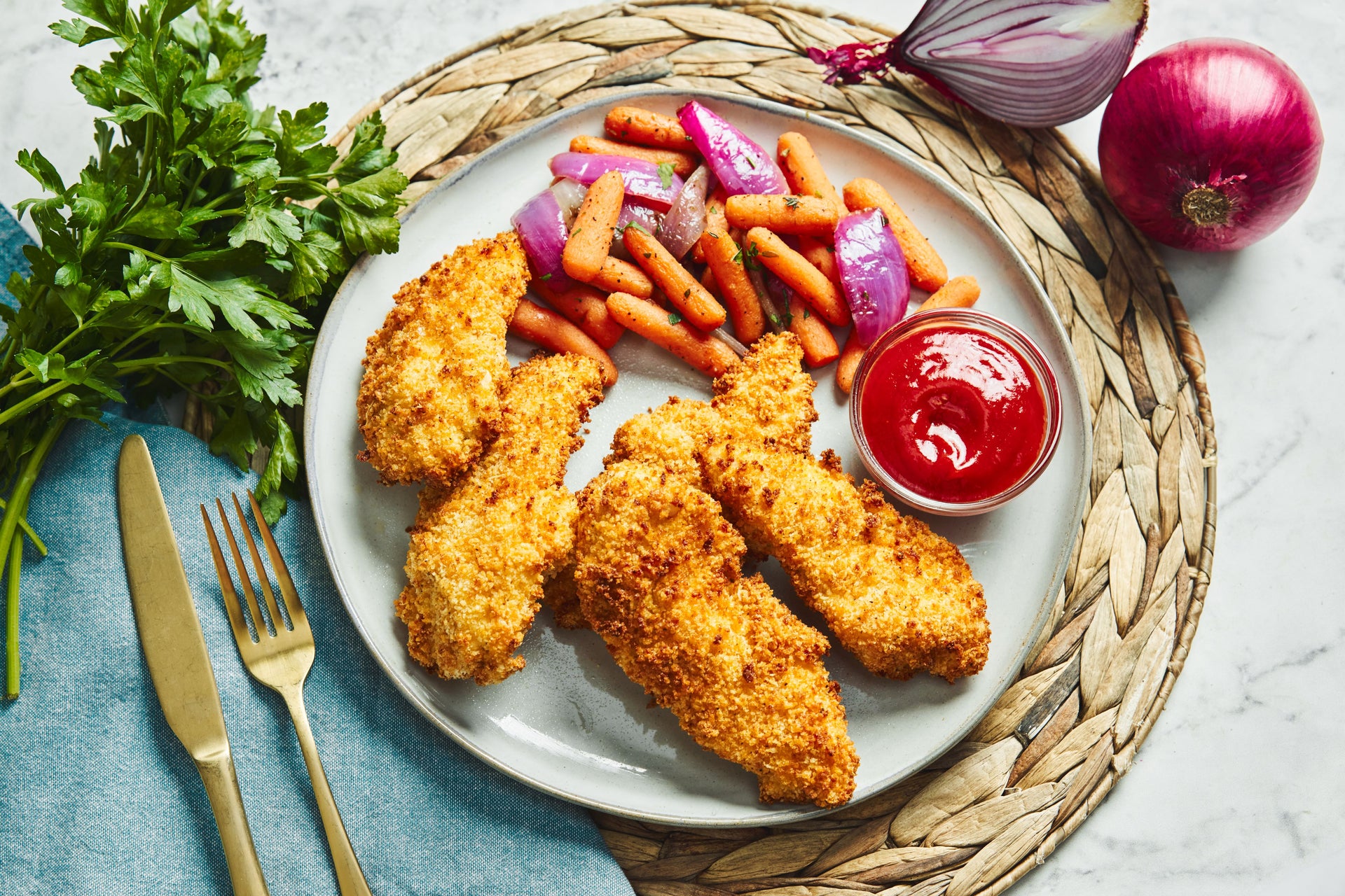 Honey Roasted Carrots & Chicken Dippers – COSORI