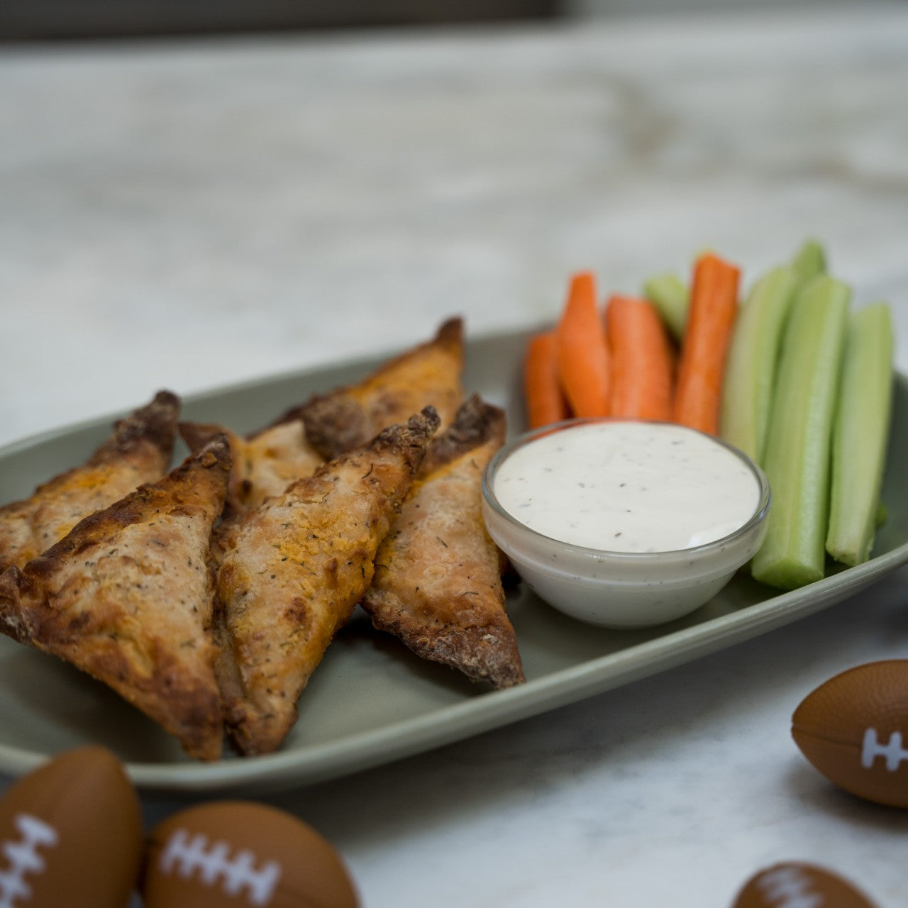 Touch-Down Buffalo Chicken Triangles – COSORI